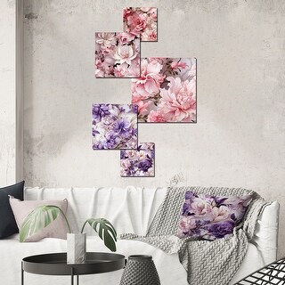 Designart "Ethereal Rococo Flourish Victorian Pattern XXI" Floral Wall ...