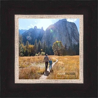 11x11 Traditional Complete Wood Square Picture Frame with UV Acrylic ...