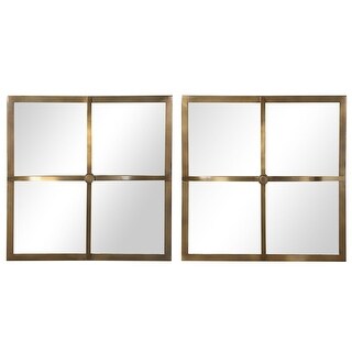 Uttermost Window Pane Square Mirrors (Set of 2) - Bed Bath & Beyond ...