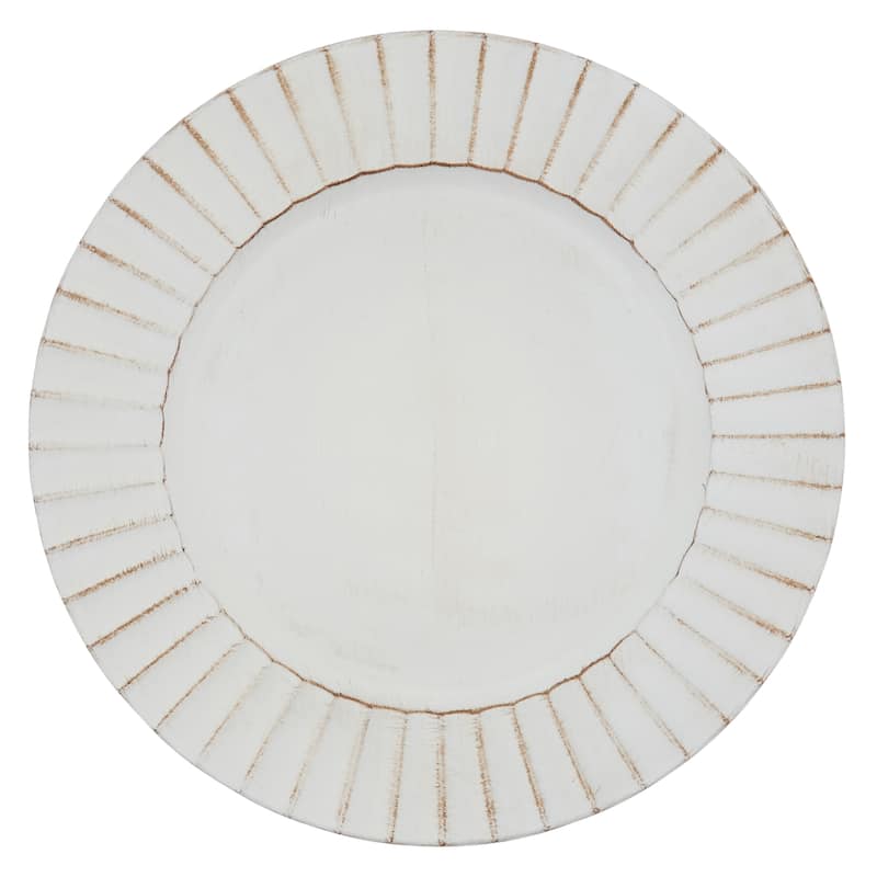 Ruffled Design Charger Plates (Set of 4) - On Sale - Overstock - 31418301