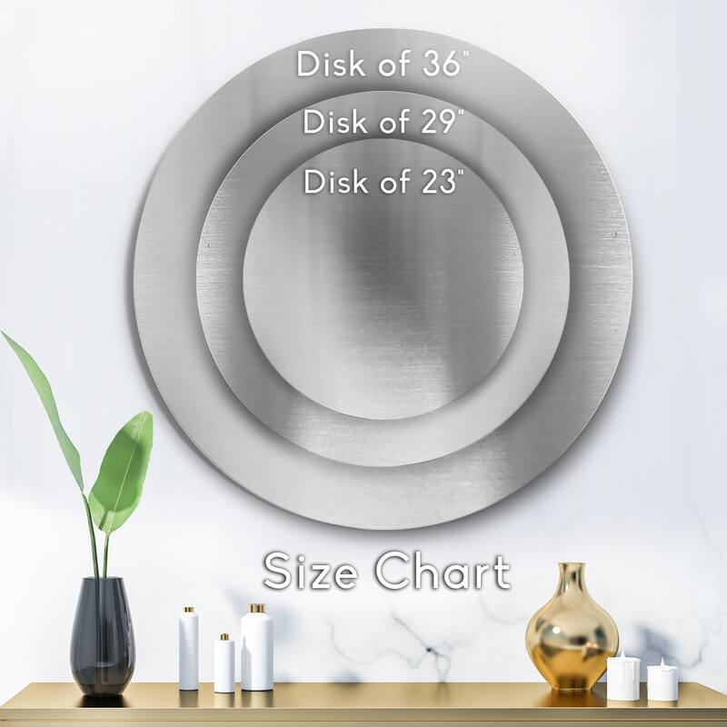 Designart 'Rays of Speed Reflection' Abstract Digital Art Round Wall ...