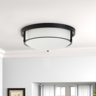 13-Inch Farmhouse Flush Mount Round Ceiling Light Fixture for Hallway ...