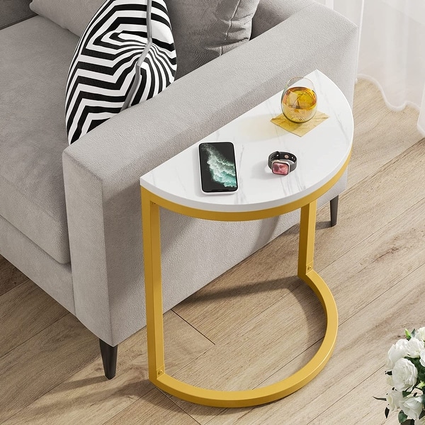 yellow sofa side table