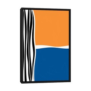 iCanvas "Irregular Shapes & Stripes - Orange & Blue" by Alisa Galitsyna ...
