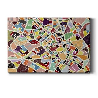 Modern Birmingham Map Premium Gallery Wrapped Canvas - Ready to Hang ...