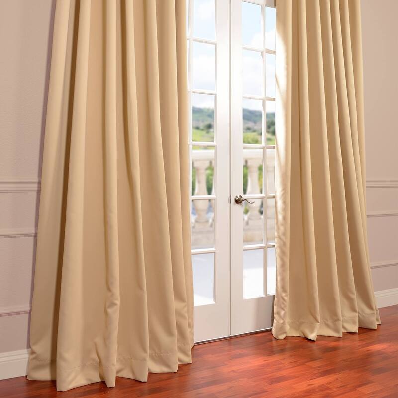 Exclusive Fabrics Extra Wide Room Darkening 108-inch Curtain (1 Panel ...