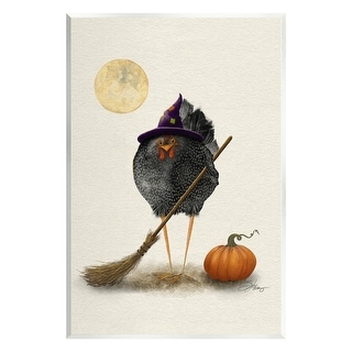 Stupell Halloween Black Bird Witch Wall Plaque Art by Shanda Louis ...