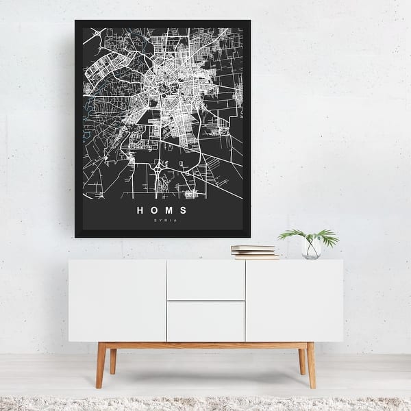 Homs Homs Governorate Syria Homs Map Art Syria Maps Art Print/Poster ...