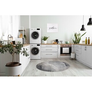 MERAKI GREY Kitchen Mat By Marina Gutierrez - Bed Bath & Beyond - 40348800