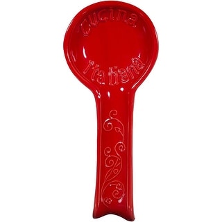 Palais Dinnerware Spoon Rest Collection, Large Ceramic Drip Catcher for ...