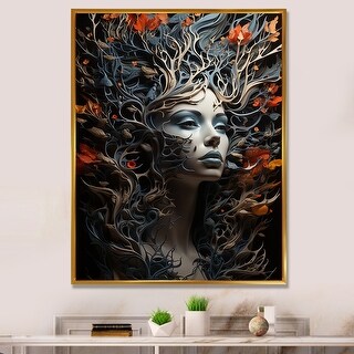Designart "Surrealism Metamorphosis Of Shadows" Surrealism Framed ...