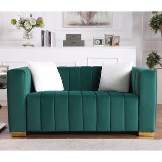 Modern Channel Sofa Take on a Traditional Chesterfield - Bed Bath ...