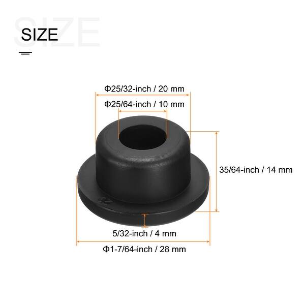 Rubber Grommet Mount Dia Round T Type for Wire Protection in Home ...