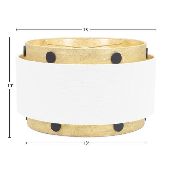 Triple Stack Trifecta Linen Drum Lamp Shade - Bed Bath & Beyond - 40203256