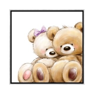 iCanvas "Teddy Couple" by MAKIKO Framed - Bed Bath & Beyond - 37755000