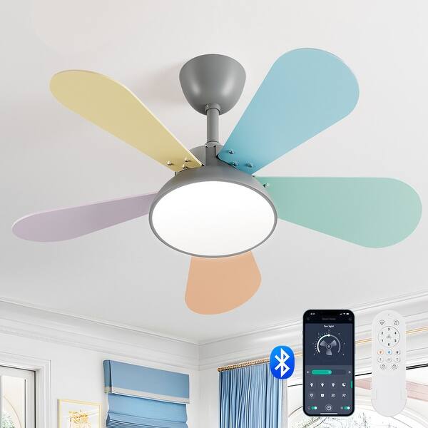 36 inch Smart Led Indoor Modern Dimmable Low Profile Macaron Semi Flush ...