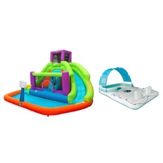 Magic Time Double Hurricane Water Slide & Comfy Floats 13 Foot ...