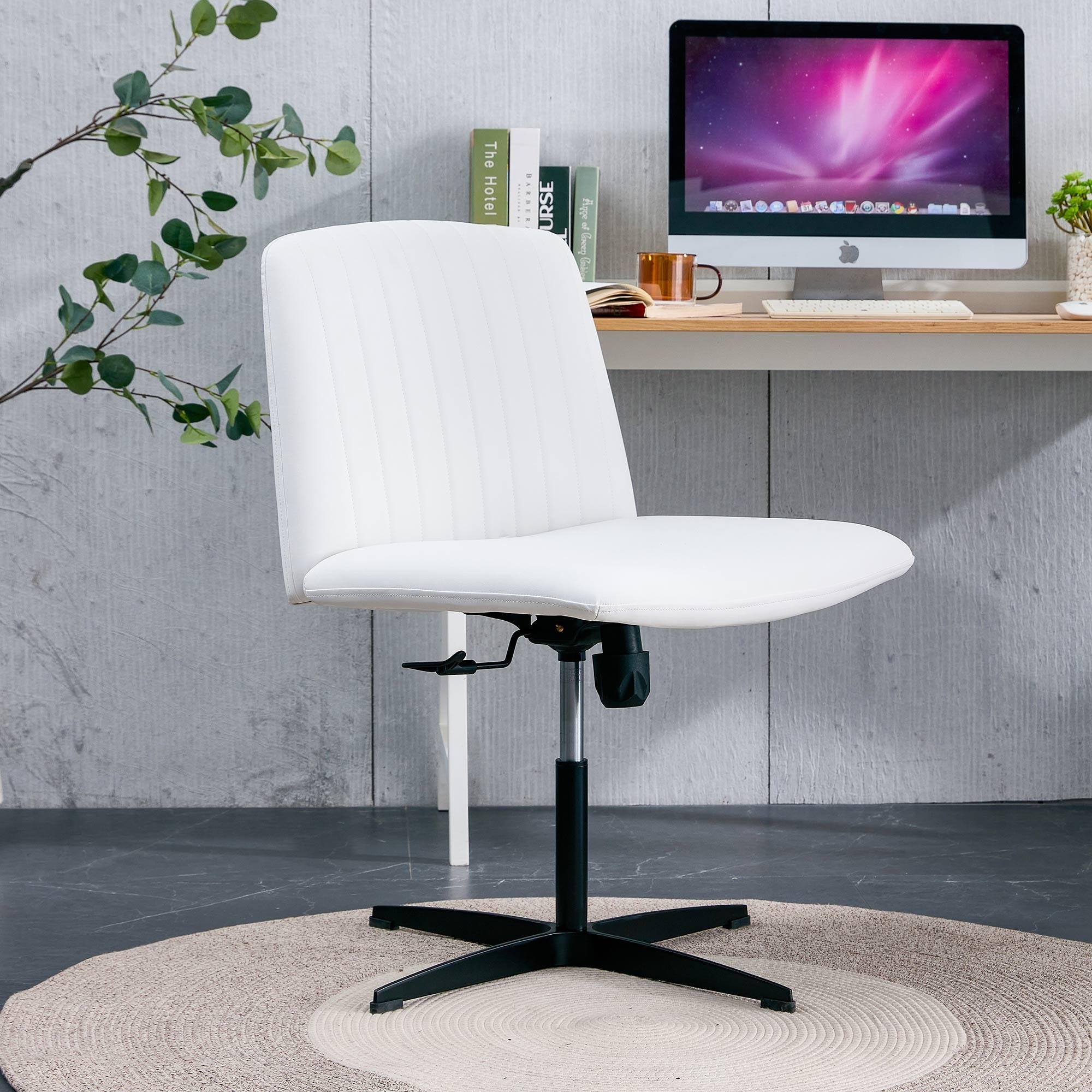 Swivel desk chair no wheels store