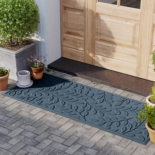 WaterHog Brittney Leaf 22"x60" Indoor/Outdoor Runner Mat - Bed Bath ...
