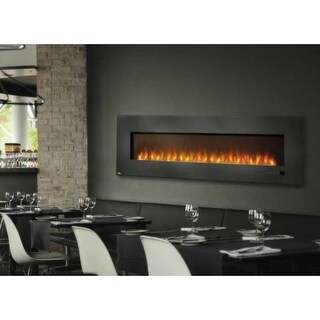 Napoleon EFL72H 72" Wide Slimline Wall Mount Electric Fireplace with ...