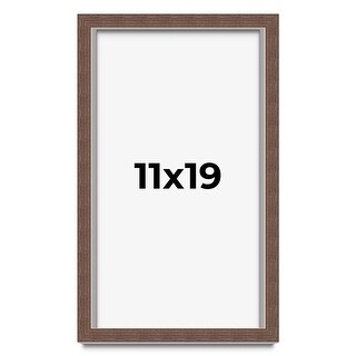 11x19 Shadow Box Frame Brown | 1.125 inches Deep Real Wood Rustic - Bed ...