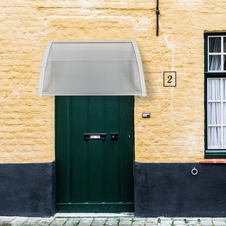 Door & Window Rain Cover Eaves Transparent Board & White Holder - Bed ...