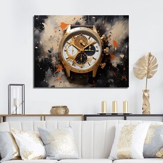 Designart "Minimalism Luxury Watch I" Watches Wall Art - Bed Bath ...
