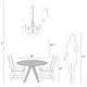 Alisar Mid-century Modern 5-Light Candle Classic Chandelier Wood Beaded ...