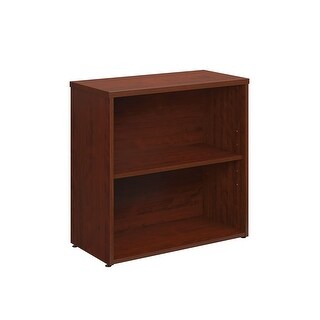 OfficeWorks by Sauder Affirm 2 Shelf Bookcase, Classic Cherry Finish ...