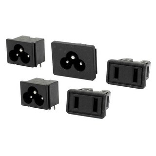 3 Pcs AC 250V 2.5A IEC320 C6 Male Plug Power Inlet Socket + 3 Pcs US ...