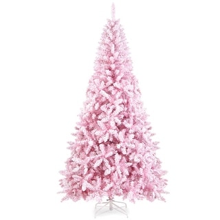 7.5 Feet Flocked Christmas Tree - Tree height: 7.5ft - Bed Bath ...