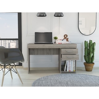 2-Drawers 1-Lower Shelf Computer Desk, Writing Console Table - Bed Bath ...