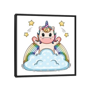 iCanvas "Fantasy Unicorn With Stars" by Art Mirano Framed - Bed Bath ...