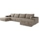 Cloud Sectional Sofa With 1 Ottoman, Modern Upholstered Couches ...