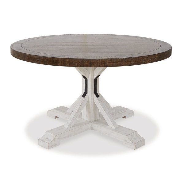 Signature Design by Ashley Valebeck White Dining Table Base - 42" W x ...