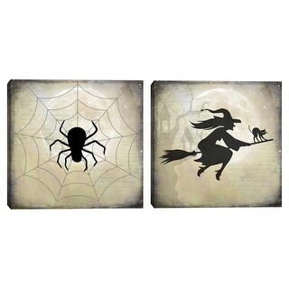 Say Boo Spider, Say Boo Witch by Lightbox Journal Canvas Art Print Set ...