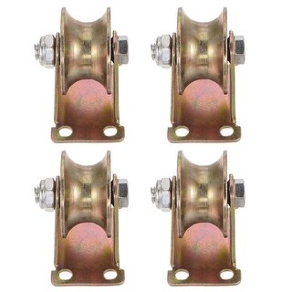 4pcs U Groove Caster 1.85" U-Shaped Sliding Gate Wheel Inverted Track ...