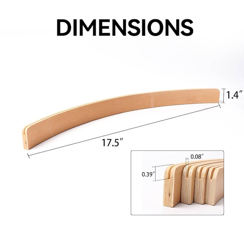 GSE™ Set of 4 Playing Cards Holders, 17.5" Wooden Curved Playing Card ...