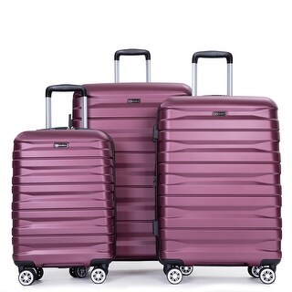Stylish Luggage Set with Expandable Storage, 2 Hook Dividers and Zip ...