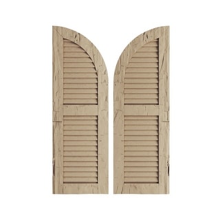 Timberthane Two Equal Louver w/Quarter Round Arch Top Faux Wood ...