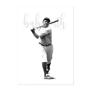 Babe Ruth Digital Baseball Art Print/Poster - Bed Bath & Beyond - 34872285