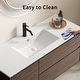 Ceramic Bathroom Sink - Thin Edge Vanity Basin, Single Bowl Countertop ...