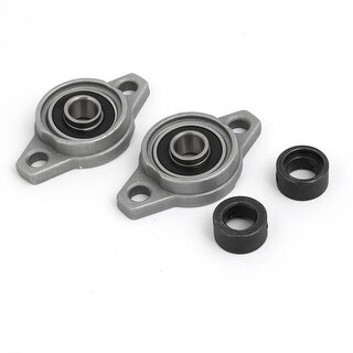 FL000 10mm Aluminum Alloy Self Aligning Flange Pillow Block Bearing ...