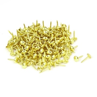Leather Sofa Round Head Upholstery Tack Nail Gold Tone 7mmx14mm 200pcs ...