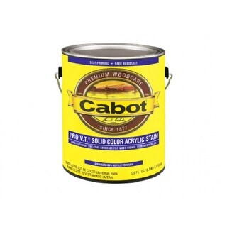 Cabot 0801-05 Solid Color 100% Acrylic Siding Stain, White Base, 1 Qt ...