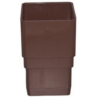 Genova RB203 Vinyl Downspout Coupler, Brown - Bed Bath & Beyond - 27639912