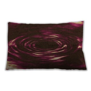 Ahgly Company Patterned Indoor-Outdoor Blood Red Brown Lumbar Throw ...