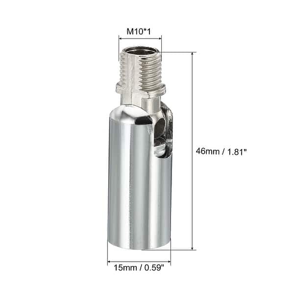 5Pcs 180 Degree Sloped Ceiling Light Adapter M10 Thread Chrome - Bed ...