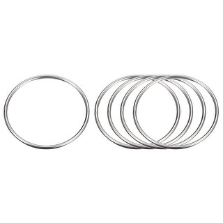Stainless Steel O Rings, 5pcs Multi-Purpose Welded O-rings Round Rings ...