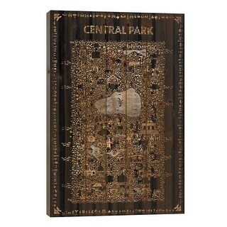 Glam New York Collection-Central Park Print On Wood by Rafael Esquer ...